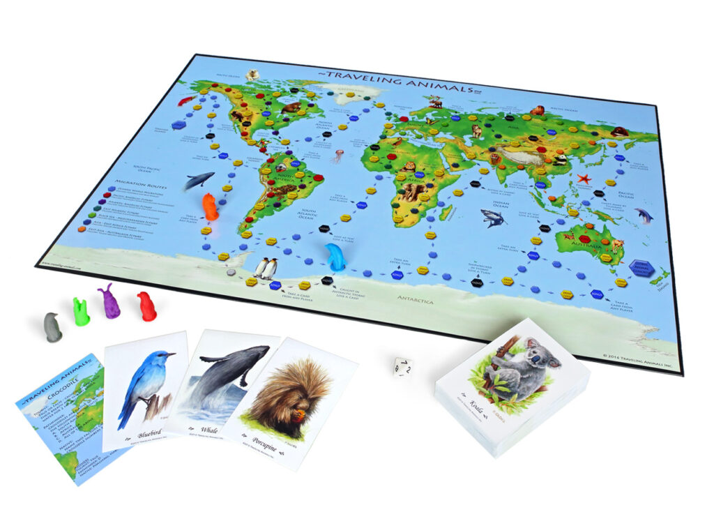 Traveling Animals Game - Migrating Traveling Animals - Art Posters